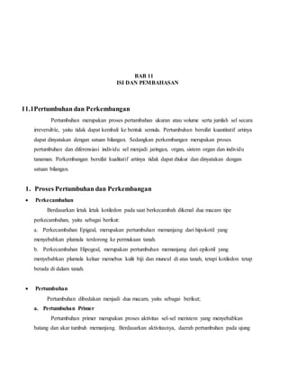 pengamatan pertumbuhan tanaman tomat | DOCX