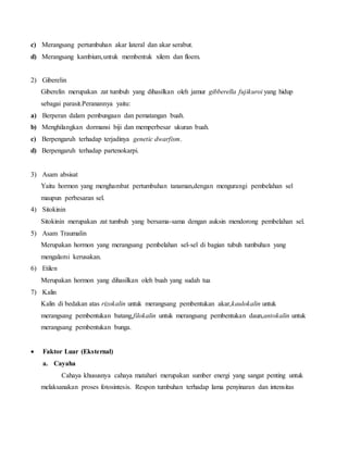 pengamatan pertumbuhan tanaman tomat | DOCX
