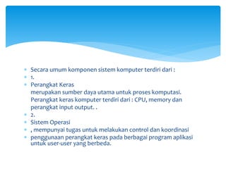 Aan Andika - Pengenalan Sistem Operasi | PPT
