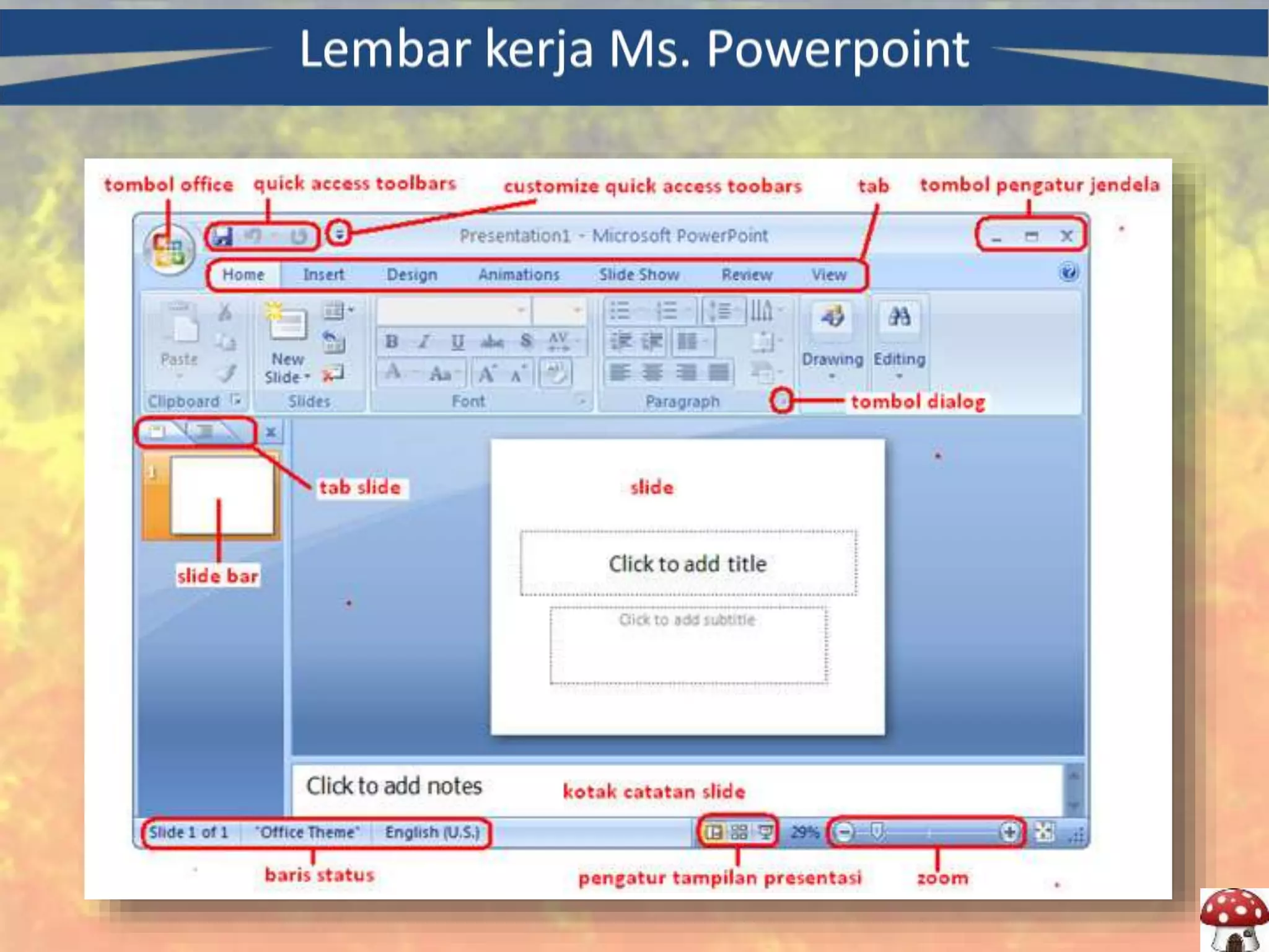 TIK BAB 1 MENGENAL POWERPOINT 2007 | PPT
