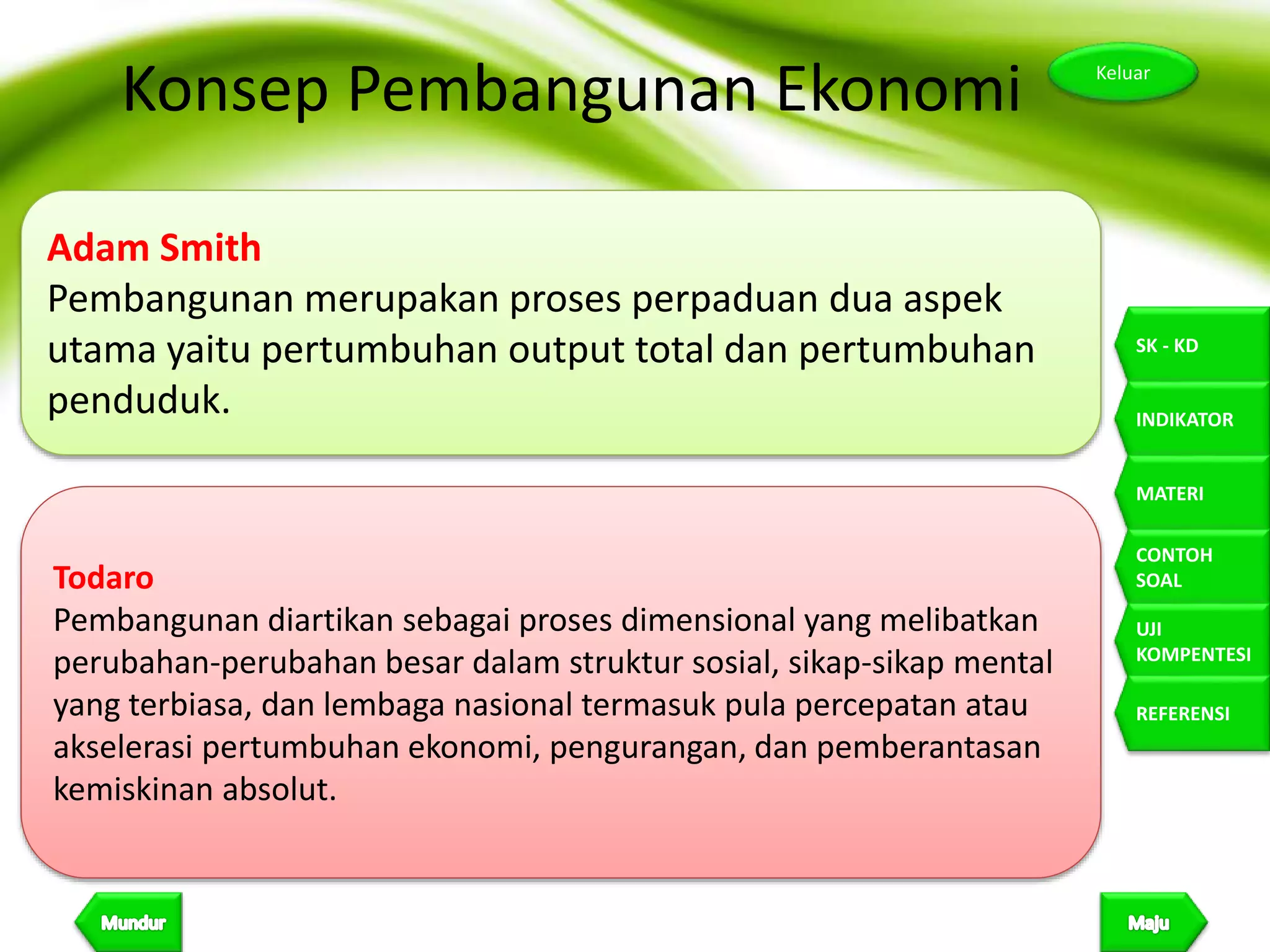Pertumbuhan dan Pembangunan Ekonomi | PPTX
