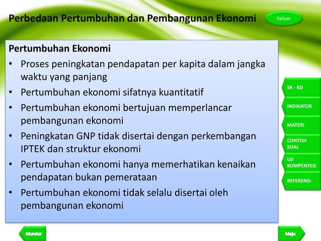 Pertumbuhan dan Pembangunan Ekonomi | PPTX