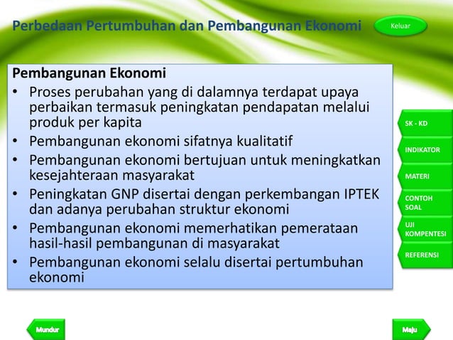 Pertumbuhan dan Pembangunan Ekonomi | PPTX