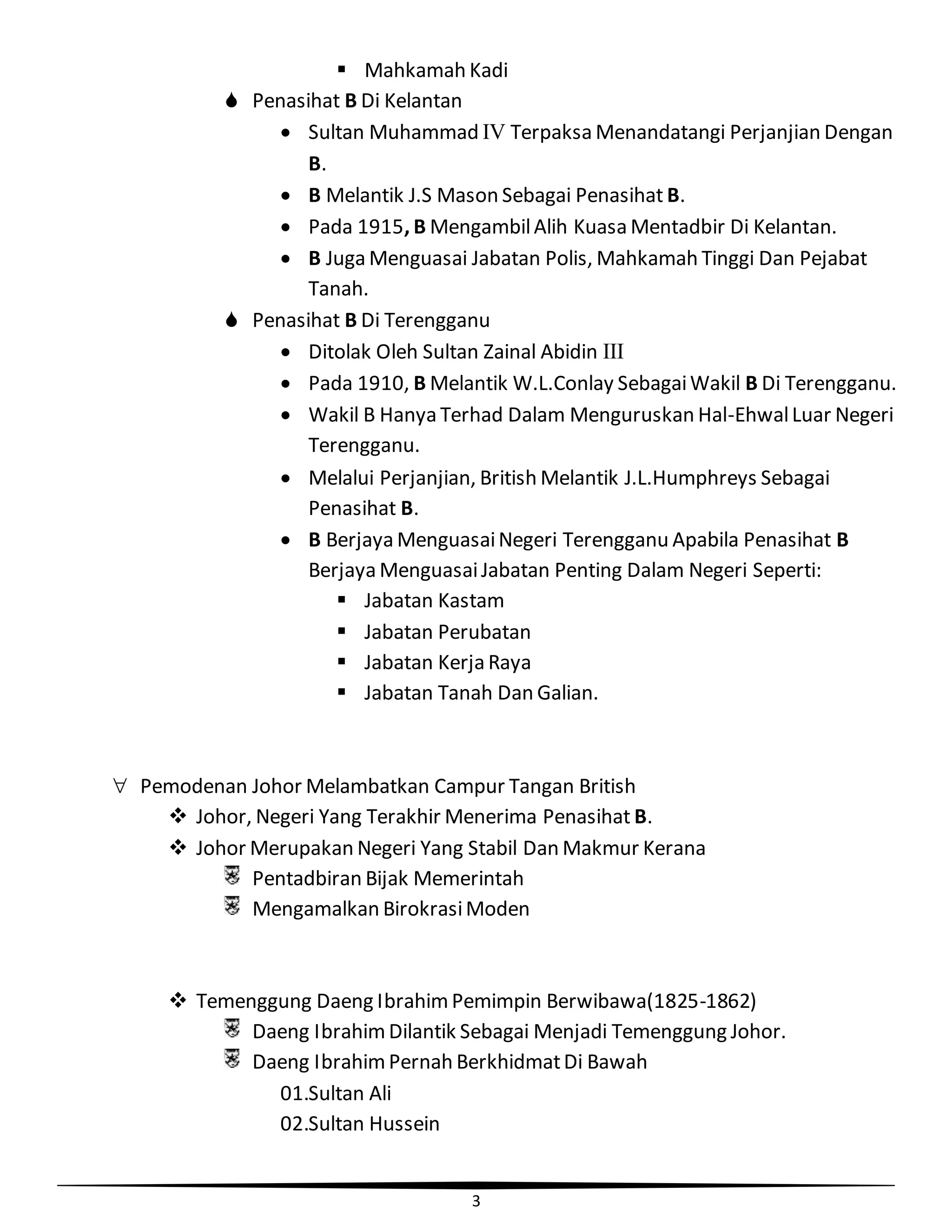 Nota Sejarah Tingkatan 2 Bab 3 | DOCX