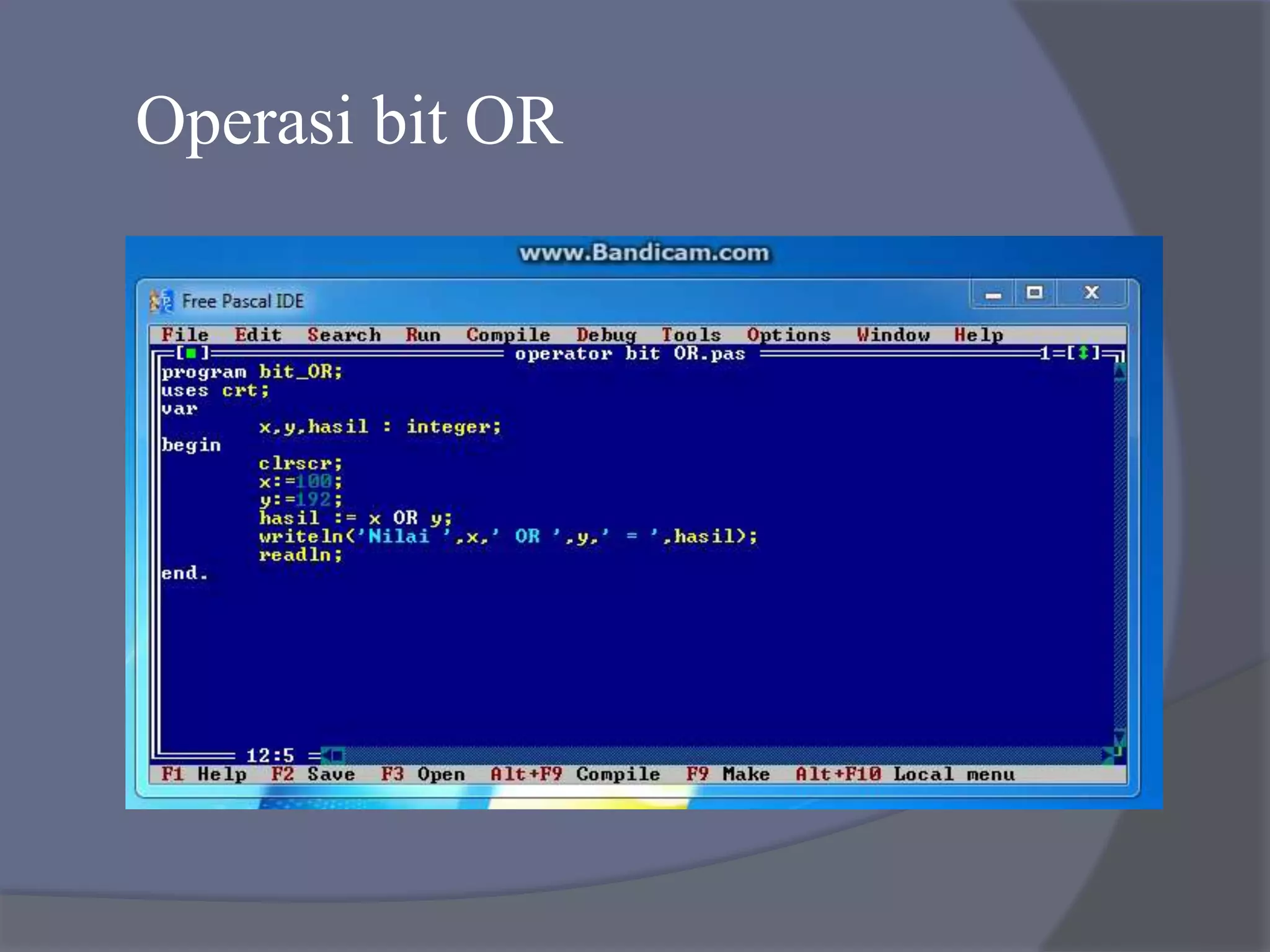 Pemrograman Dasar (Operasi Aritmatika dan Logika) | PPTX
