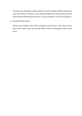 contoh Bab 1. pendahuluan makalah | PDF