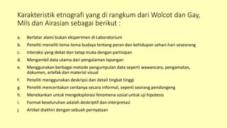 Metode Etnografi - Sosiologi | PPTX