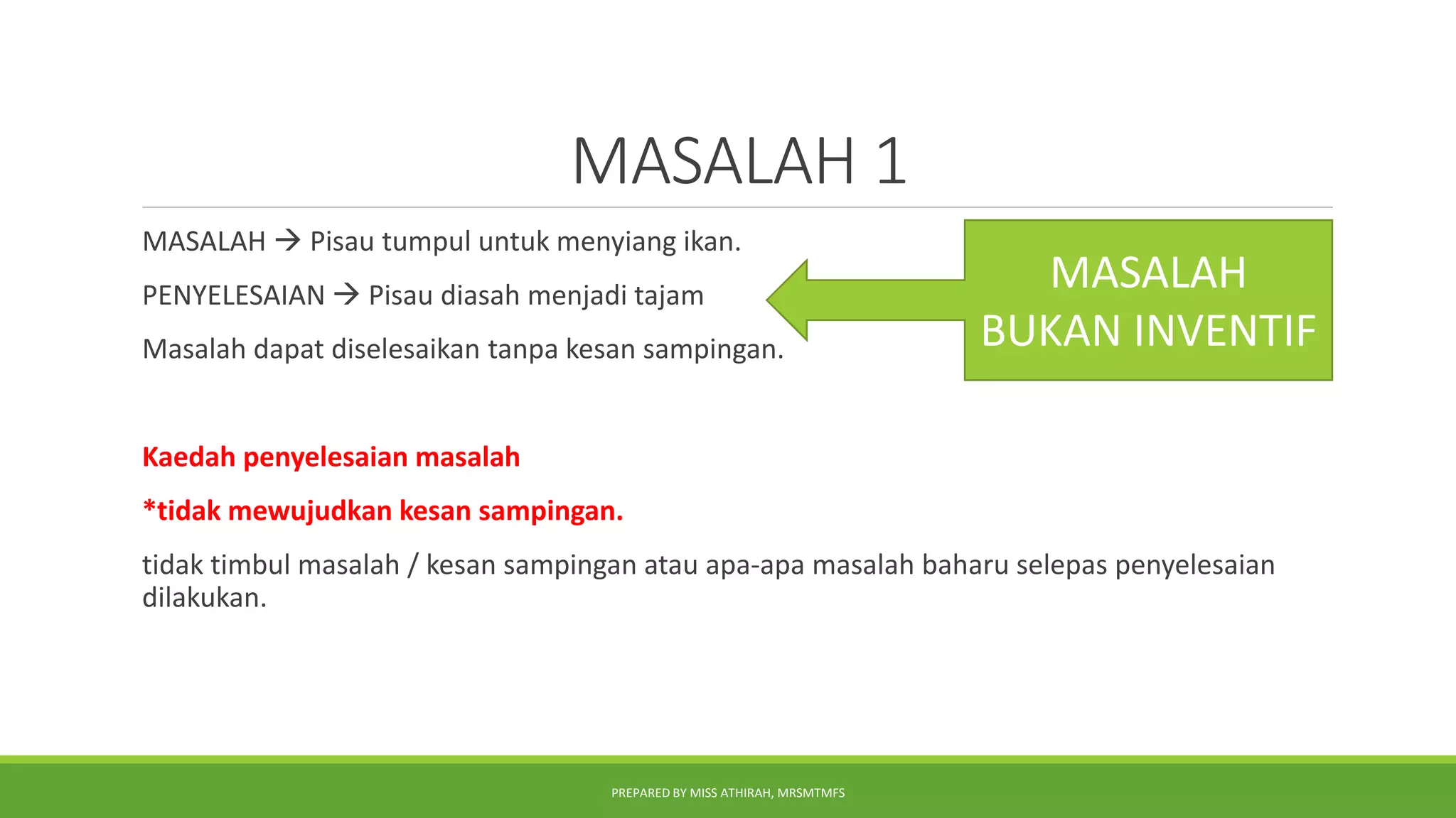 Penyelesaian Masalah secara inventif (Bab 1) | PPTX