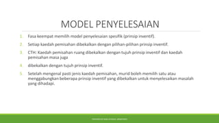 Penyelesaian Masalah secara inventif (Bab 1) | PPTX