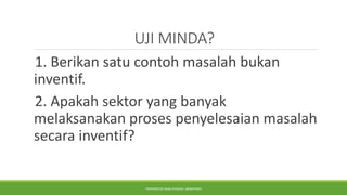 Penyelesaian Masalah secara inventif (Bab 1) | PPTX