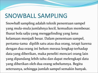 BAB 1. TEKNIK PENGAMBILAN SAMPEL PENELITIAN | PPT