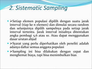 BAB 1. TEKNIK PENGAMBILAN SAMPEL PENELITIAN | PPT