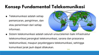 Sistem dan komponen Elektronika Telekomunikasi | PPTX