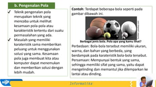 Berpikir Komputasional, Pengenalan pola, algoritma | PPTX