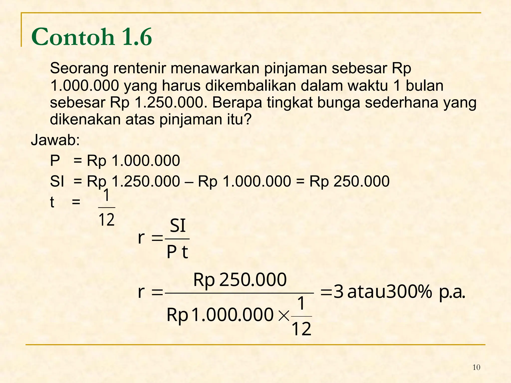 Apa itu Bunga Sederhana, Majemuk, Anuitas dll | PPT