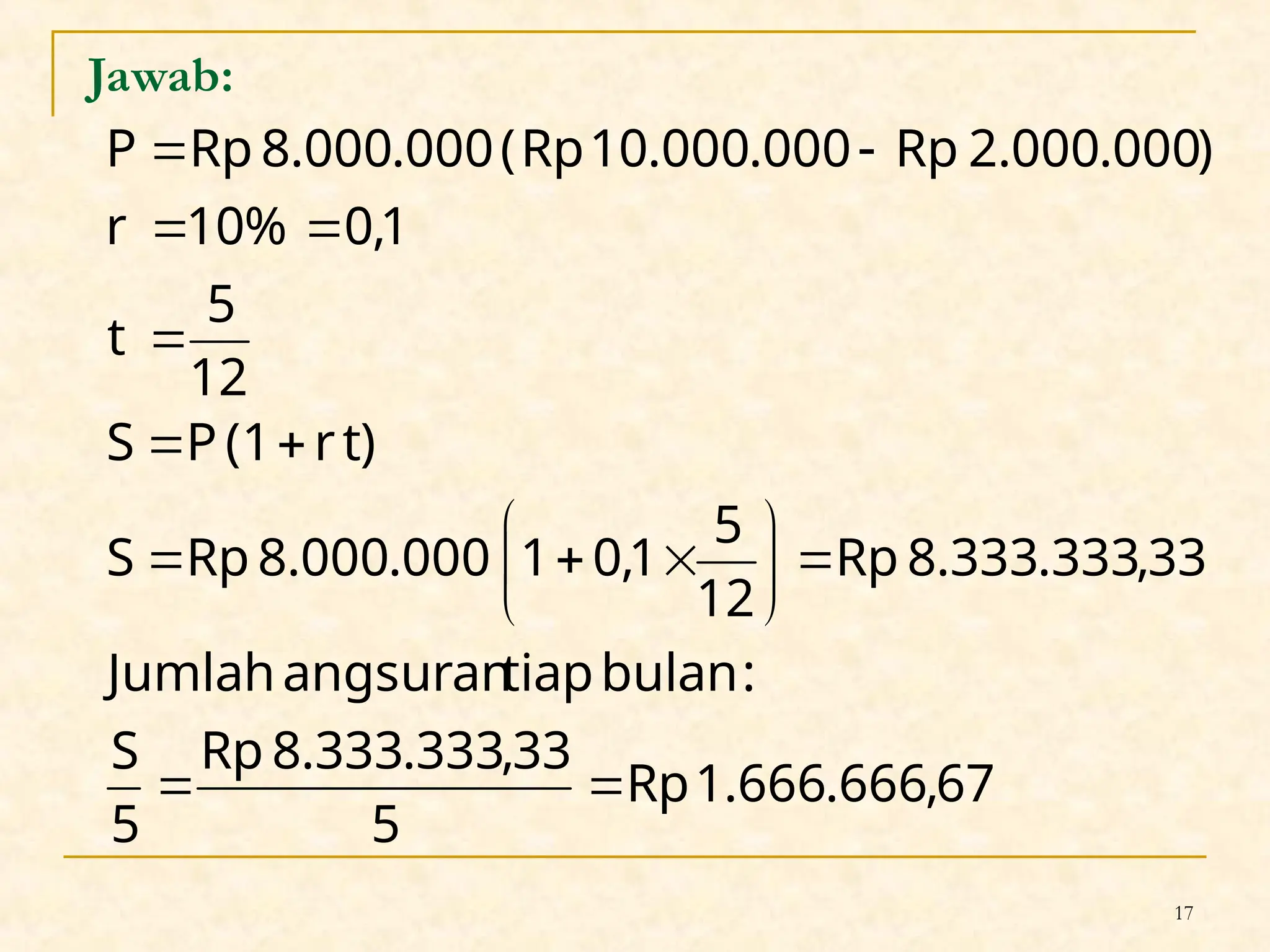Apa itu Bunga Sederhana, Majemuk, Anuitas dll | PPT