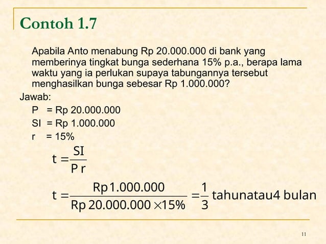 Apa itu Bunga Sederhana, Majemuk, Anuitas dll | PPT