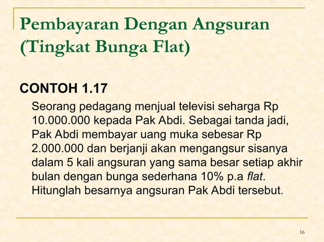 Apa itu Bunga Sederhana, Majemuk, Anuitas dll | PPT