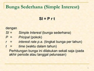 Apa itu Bunga Sederhana, Majemuk, Anuitas dll | PPT