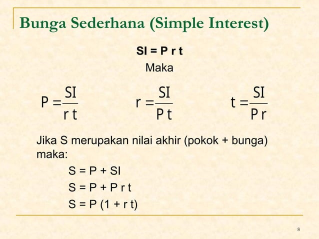 Apa itu Bunga Sederhana, Majemuk, Anuitas dll | PPT