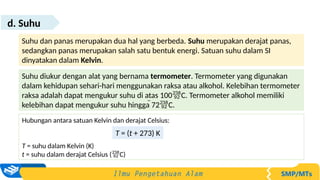 Besaran dan Pengukuran pada Makhluk Hidup dan Benda Lainnya | PPTX