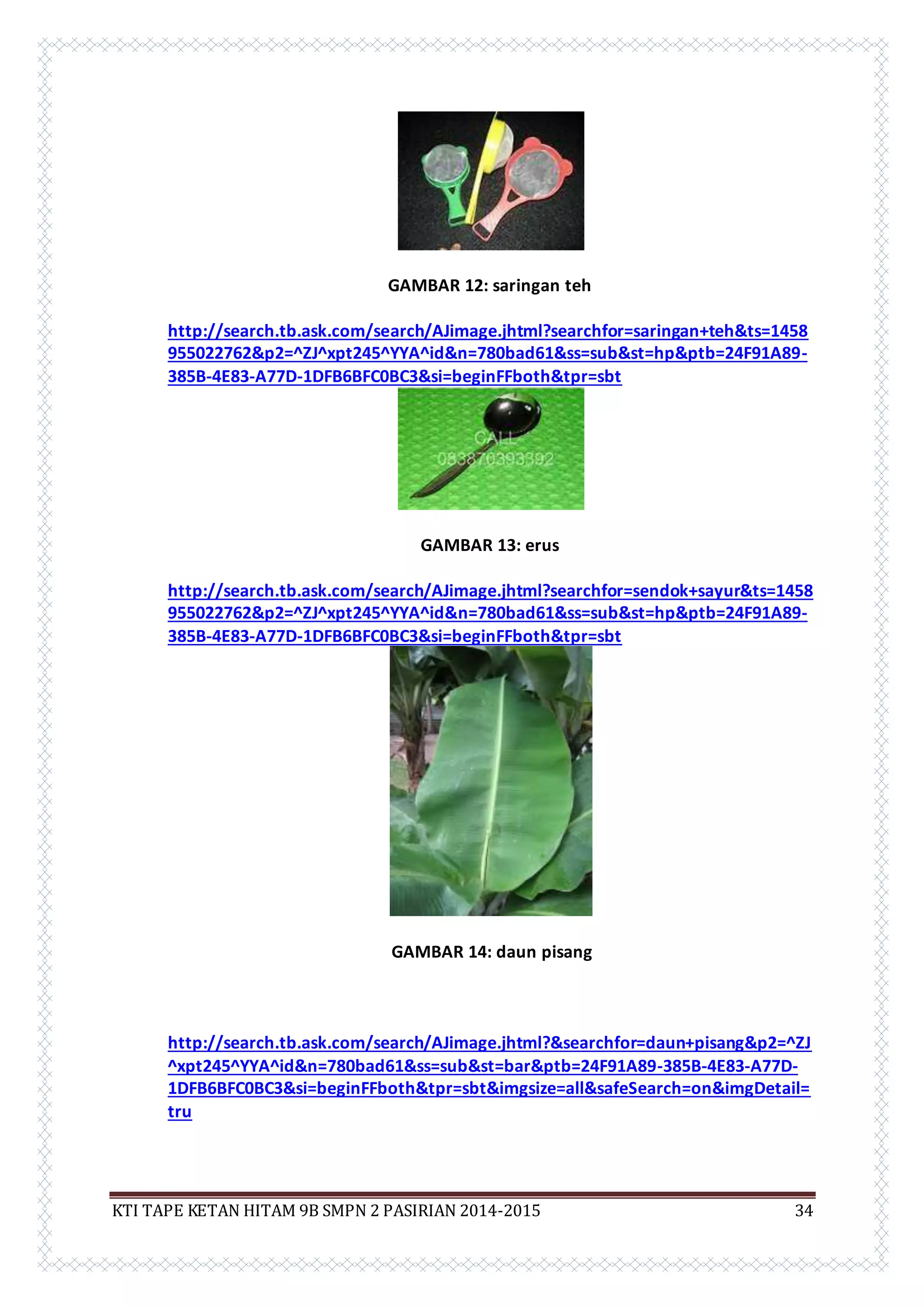 BAB I - IV (PEMBUATAN TAPE KETAN HITAM)-AZIZ DKK | PDF