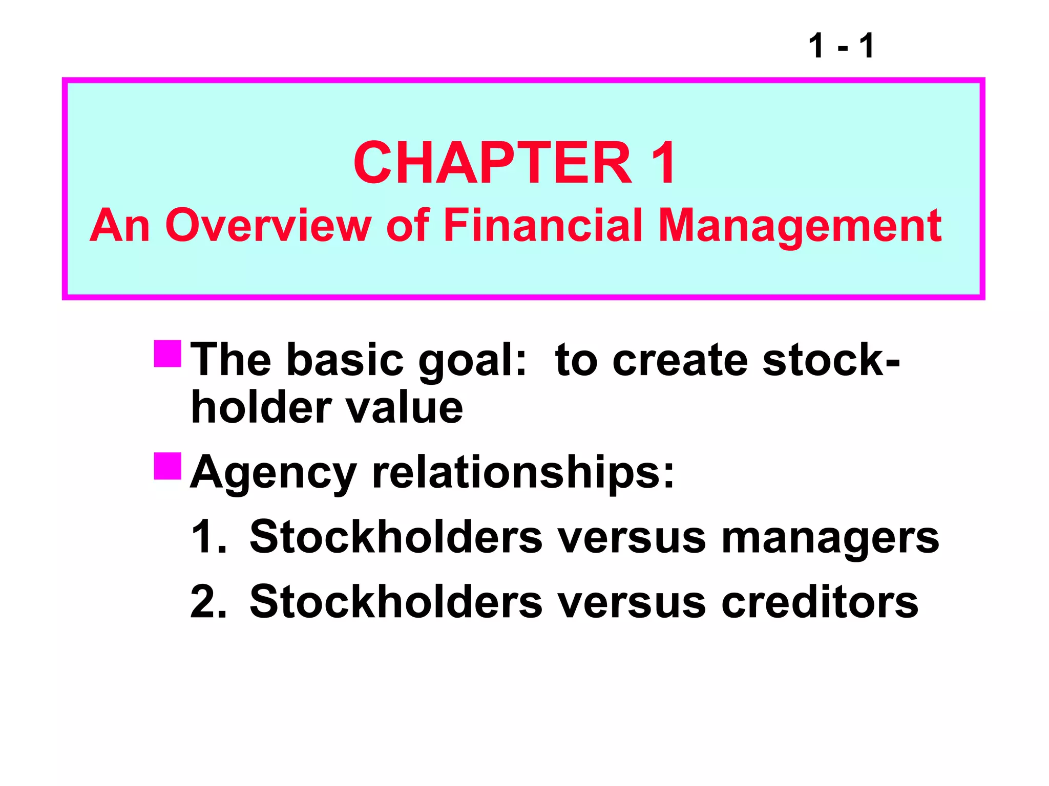 Bab 1 an overview of financial management | PPT