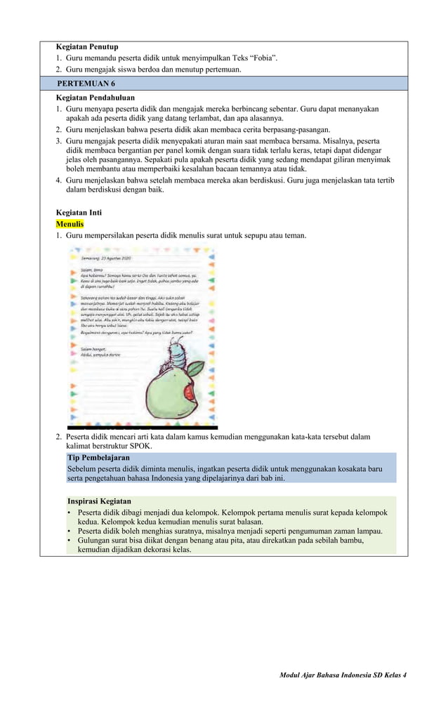 MODUL AJAR BAB 1 - B. INDONESIA KELAS 4 FASE B.docx