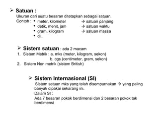 Bab1 besaran dan satuan | PPT