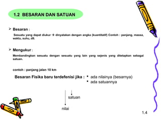 Materi Fisika Dasar 1_Besaran dan Satuan | PPT