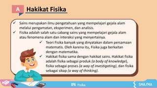 BAB 1- HAKIKAT FISIKA.pptx fisika kurikulum merdeka | PPTX