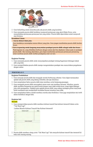 Modul Ajar Kelas 4 SD Kurikulum Merdeka | PDF