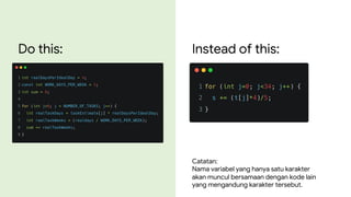 Clean Code and Design Pattern - Meaningful Names | PPT