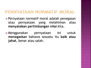 Pengenalan Pendidikan Moral (IPTS) - Bab 1 | PPTX
