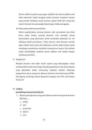 Bab 1 pengantar desain web | PDF