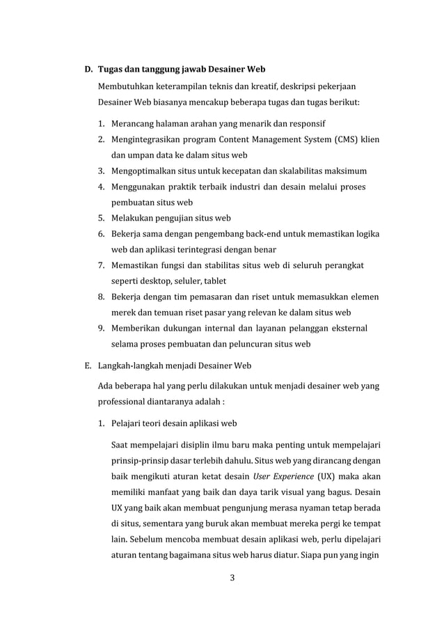 Bab 1 pengantar desain web | PDF