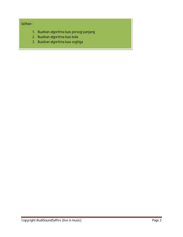 Bab 1 pengenalan syntak algoritma | PDF