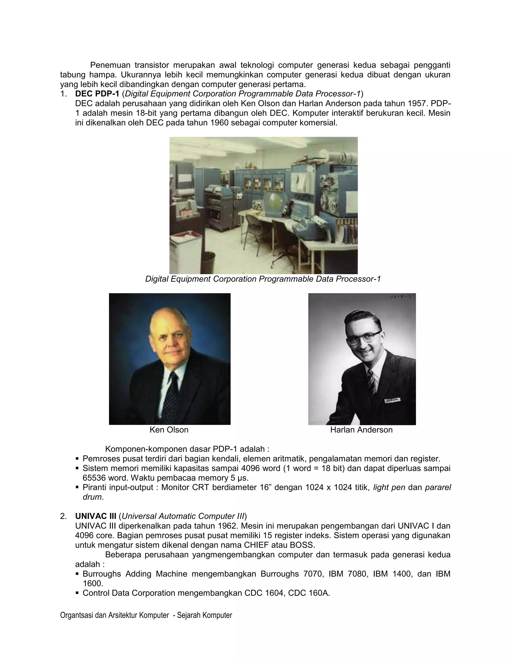 Bab 1 sejarah komputer | DOCX