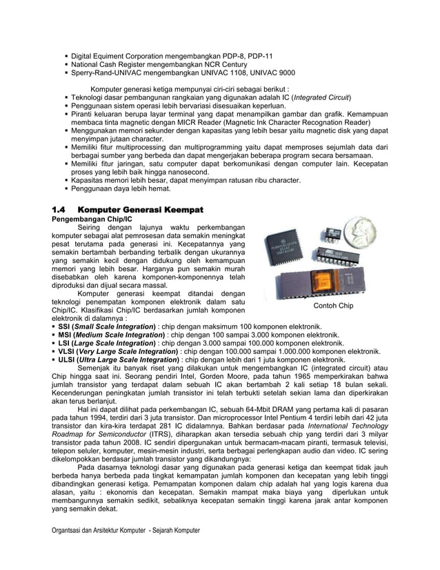 Bab 1 sejarah komputer | PDF