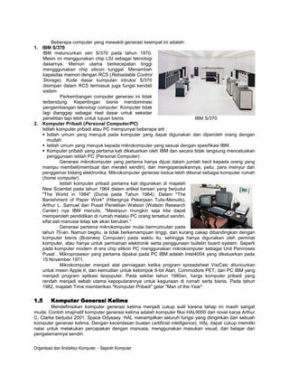 Bab 1 sejarah komputer | DOCX