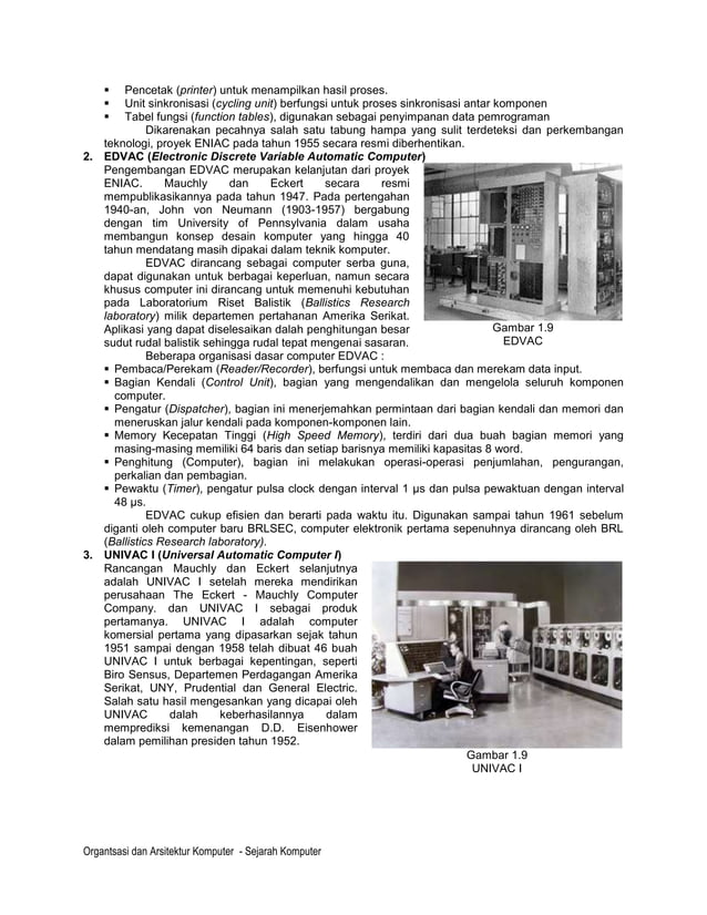 Bab 1 sejarah komputer | DOCX