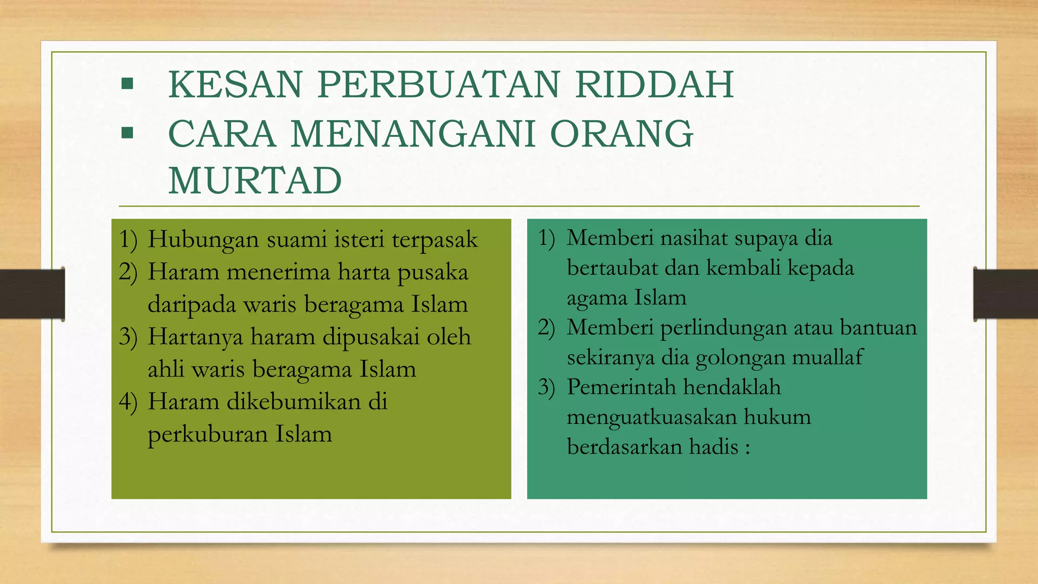 Bab 10 - perkara yang membatalkan iman | PPTX