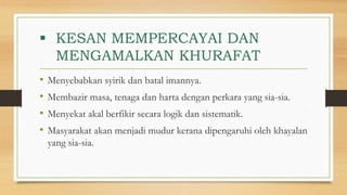 Bab 10 - perkara yang membatalkan iman | PPTX