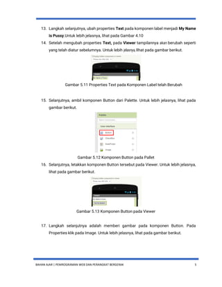BAB X - MEMBUAT APLIKASI HELLO PUSS | PDF