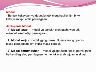 Bab 10 keusahawanan | PPT