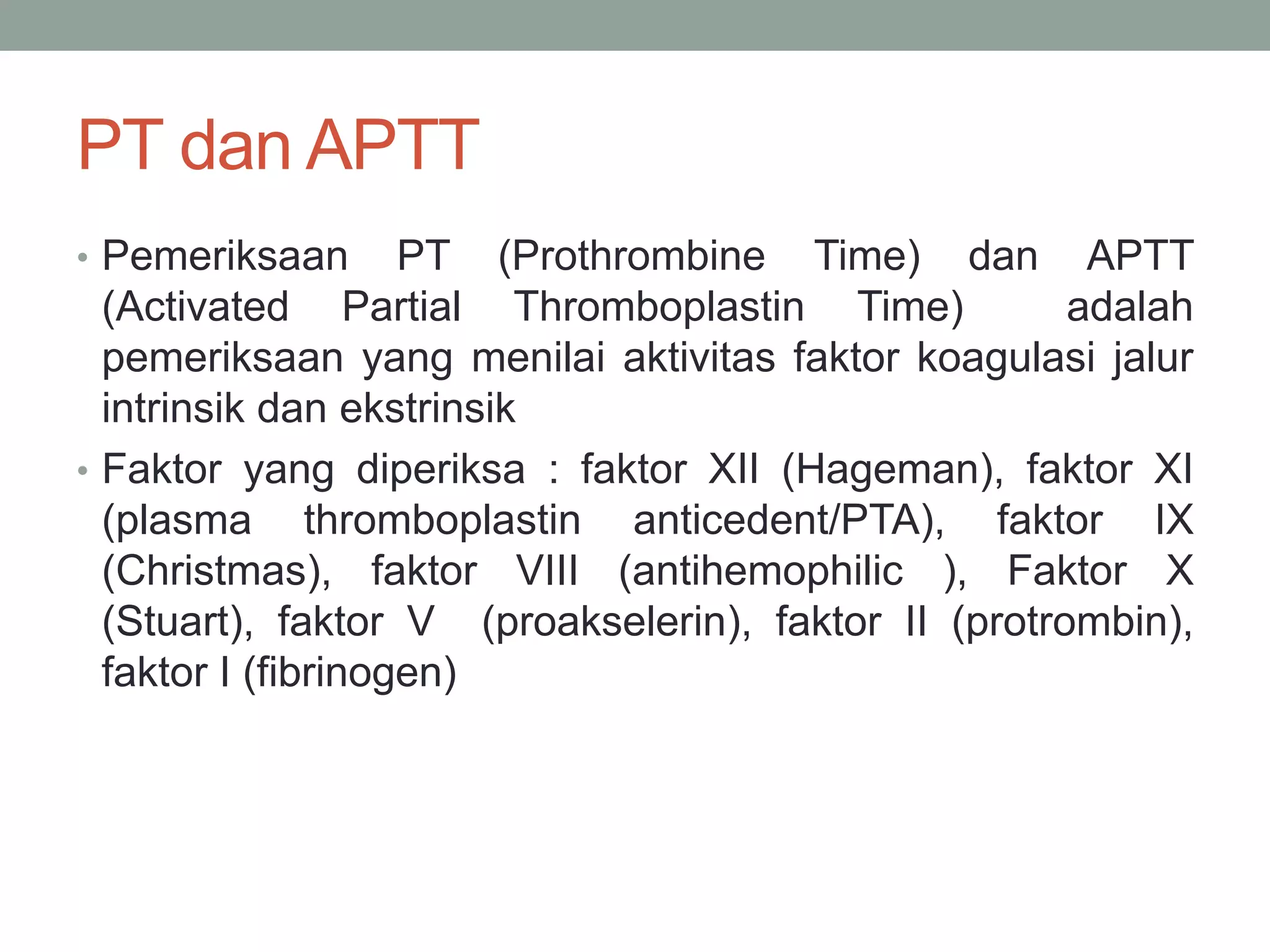Bab 10 hemostasis | PPTX