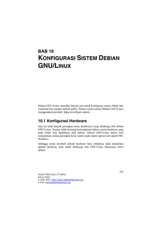 Bab 10 konfigurasi sistem debian | PDF