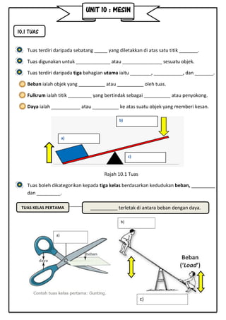 Bab 10 Mesin Tahun 4 KSSR | PDF