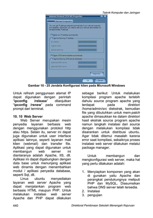 Bab10 pengelolaan server_jaringan | PDF