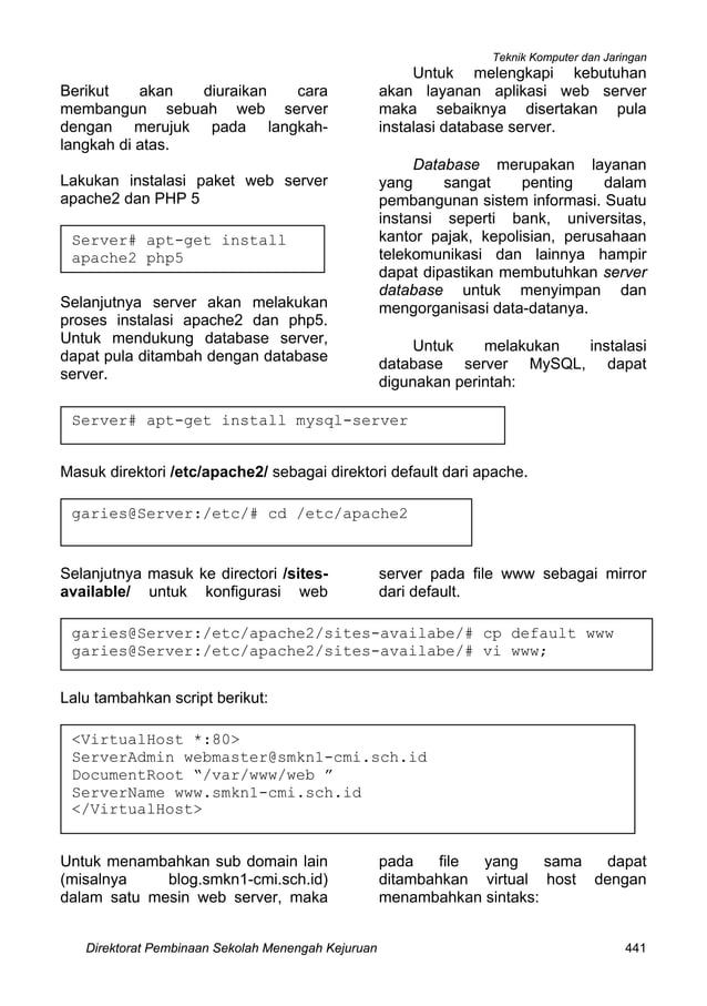 Bab10 pengelolaan server_jaringan | PDF